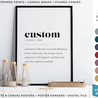 Custom Definition Print, Personalized Word Art Poster - Etsy