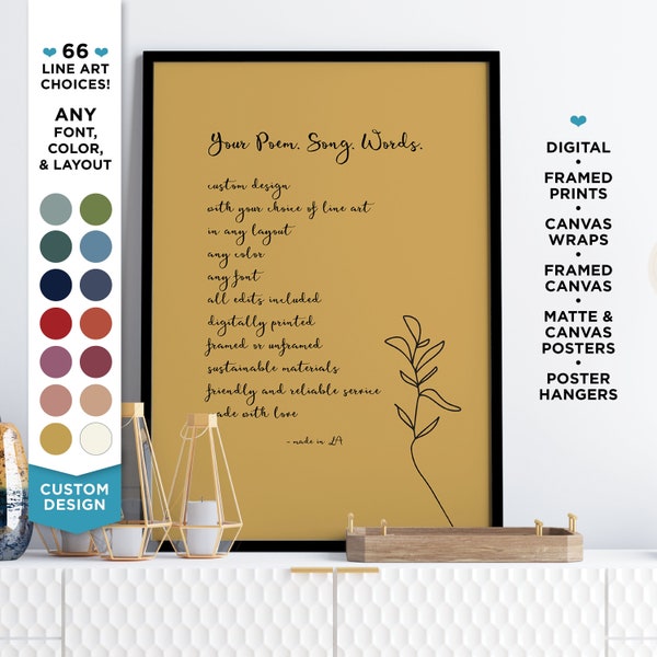 Framed Poem - Etsy