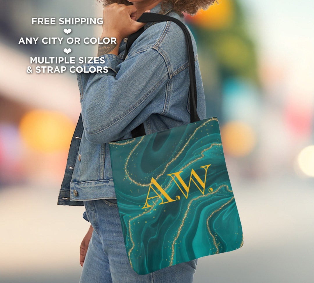 Personalize Name Tote Bag Custom Name Bag Reusable Bag Custom Tote ...