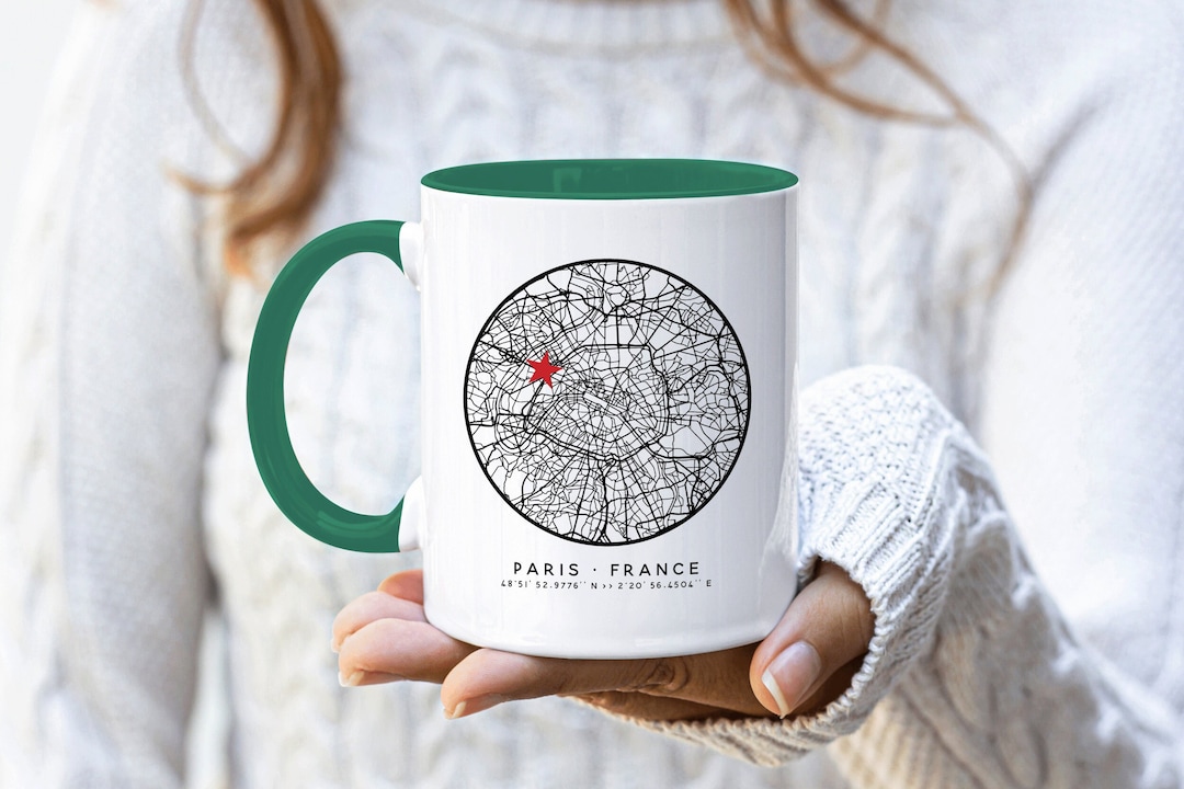 Custom City Map Coffee Mugs Personalized Coffee Mugs With Custom City ...