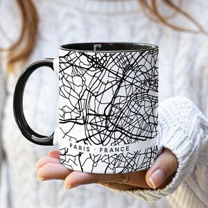 Custom Coffee Mug With City Map Personalized Coffee Mugs Any City Maps ...
