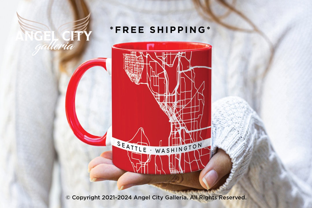 Custom Coffee Mug With City Map Personalized Coffee Mugs Custom City ...