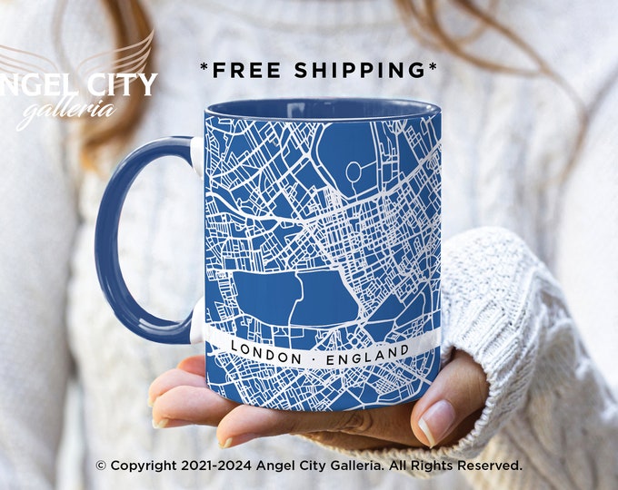 Custom City Map Coffee Mugs Personalized Coffee Mugs With Custom City ...