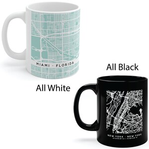Custom City Map Coffee Mugs Personalized Coffee Mugs With Custom City ...