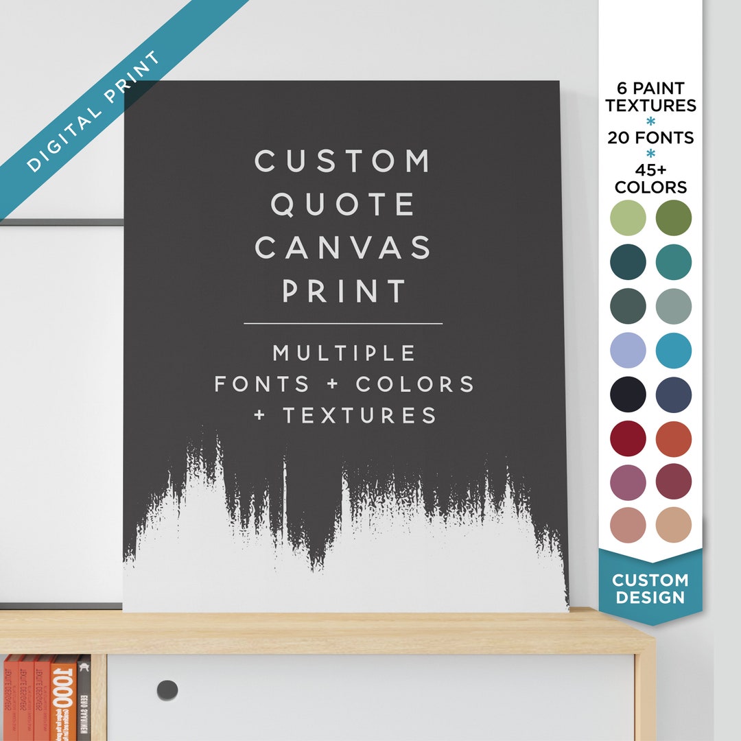 Custom Quote Canvas Print,custom Wall Art Framed,personalize Quote ...