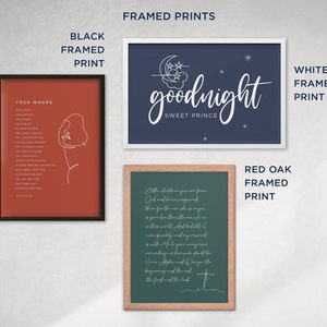 Custom Quote Art Print: Personalized Text, Poem, Letter - Etsy