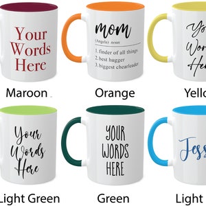 Custom Coffee Mug With Text Custom Large Personalized Coffee Mugs ...