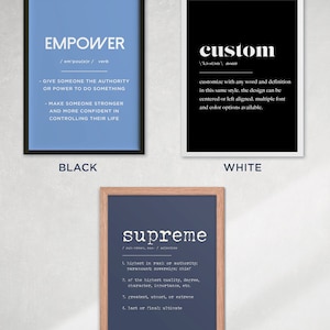 Custom Definition Print,custom Word Art,custom Word Definition ...