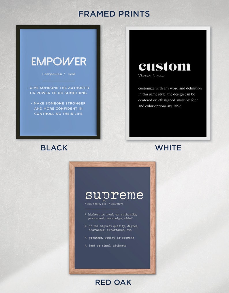 Custom Definition Printcustom Word Artcustom Word - Etsy