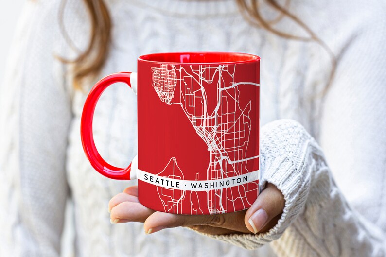 Custom City Map Coffee Mugs Personalized Coffee Mugs With Custom City ...