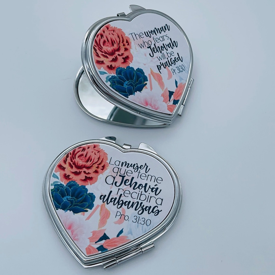 Compact Heart Mirror - Etsy