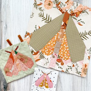 Moth FPP Pattern - PDF Download - Foundation Paper Piecing - Etsy