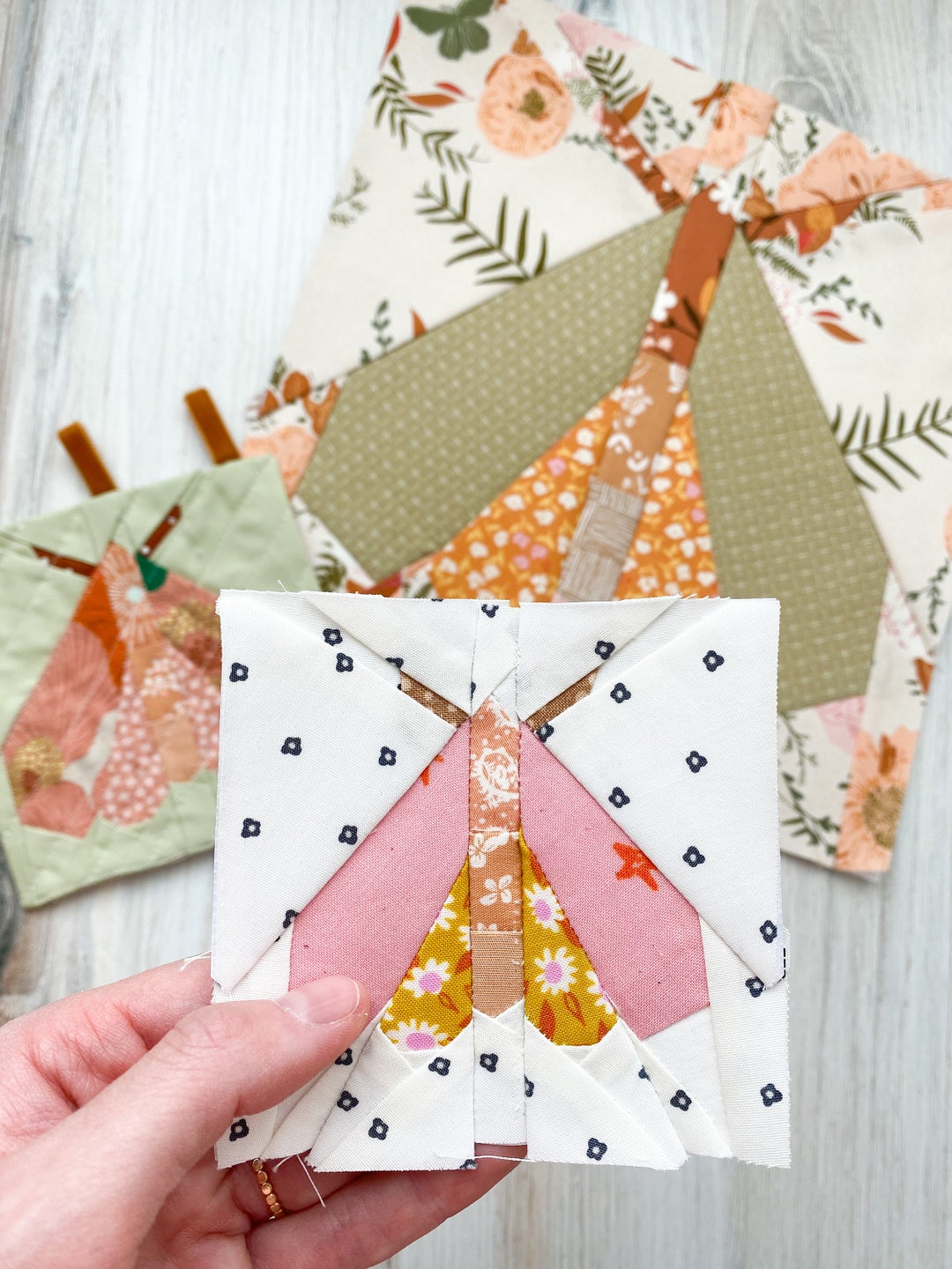 Moth FPP Pattern - PDF Download - Foundation Paper Piecing - Etsy