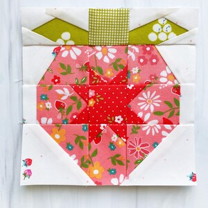 Strawberry FPP Pattern - PDF Download - Foundation Paper Piecing - Etsy