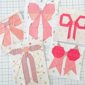 Bows 5 Pattern Bundle - PDF Download - Foundation Paper Piecing - Etsy