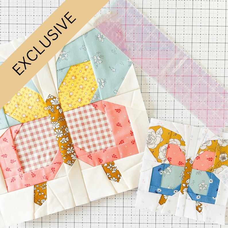 Butterfly FPP Pattern - PDF Download - Foundation Paper Piecing - Etsy