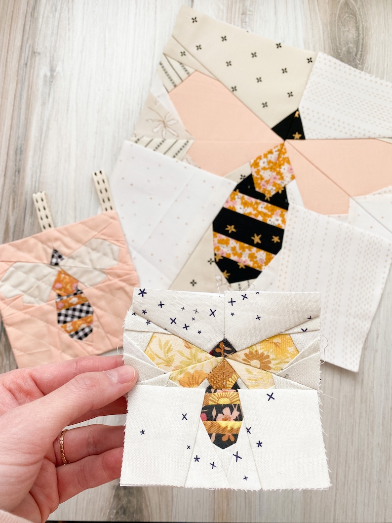 Bee FPP Pattern - PDF Download - Foundation Paper Piecing - Etsy