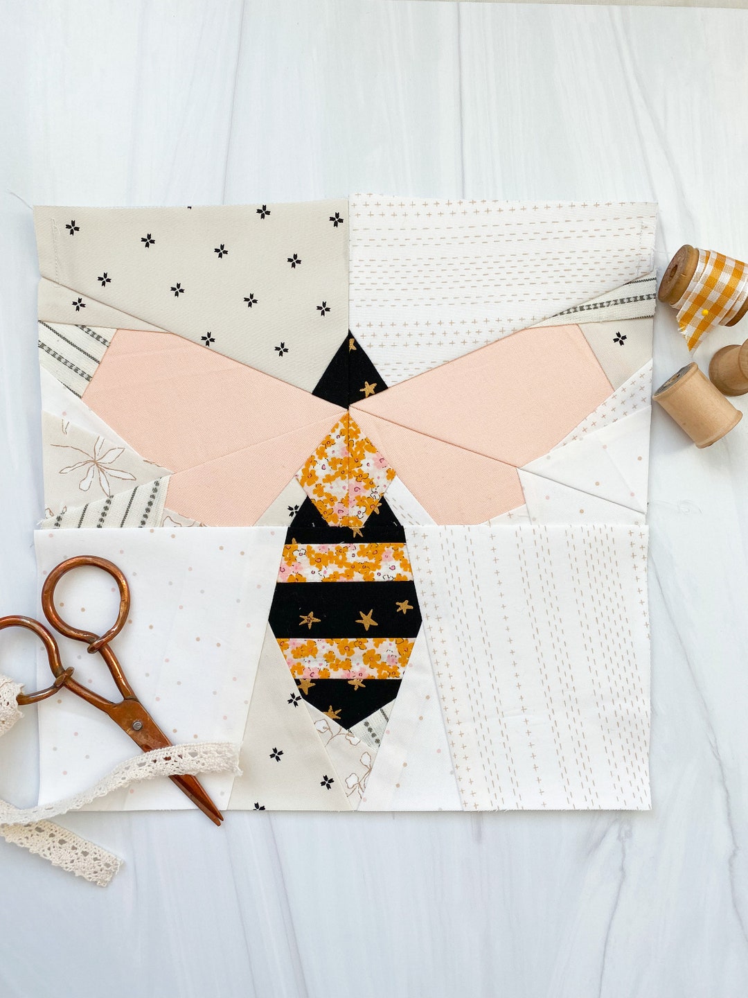 Bee FPP Pattern - PDF Download - Foundation Paper Piecing - Etsy