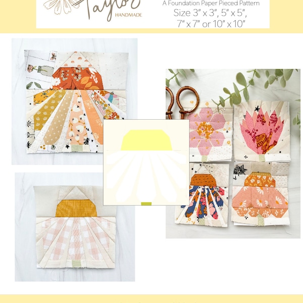 Foundation Paper Piecing Patterns - Etsy