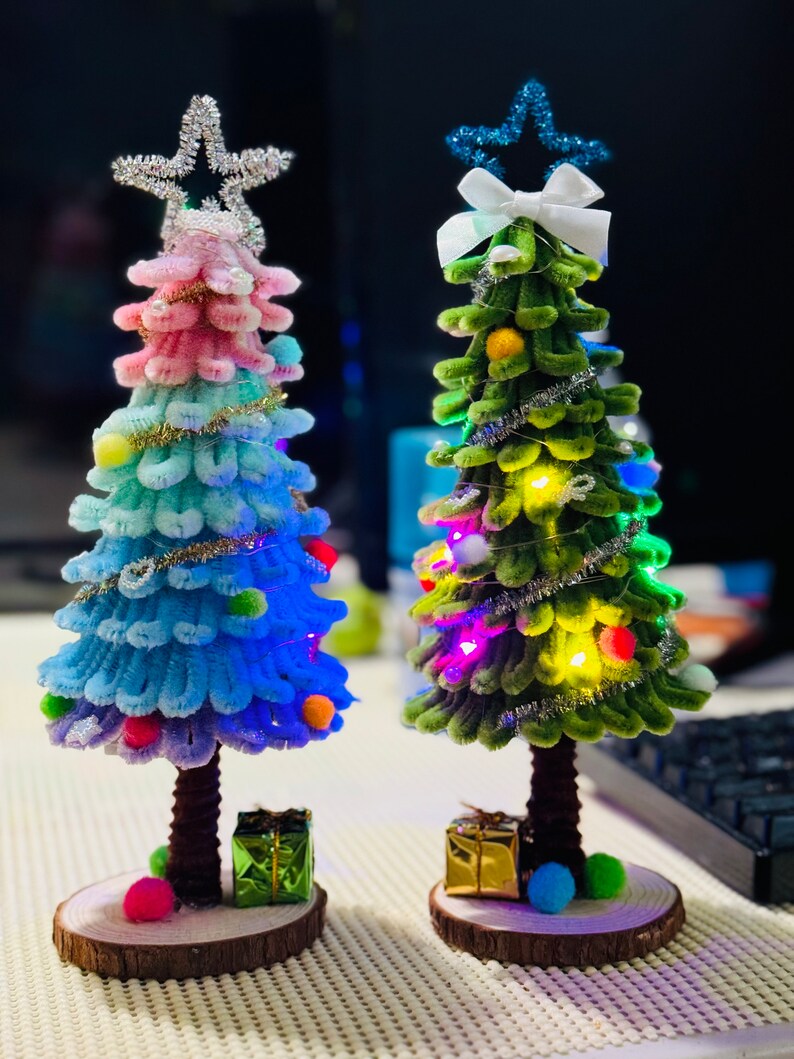 Pipe Cleaner Christmas Tree for Decoration Gift - Etsy