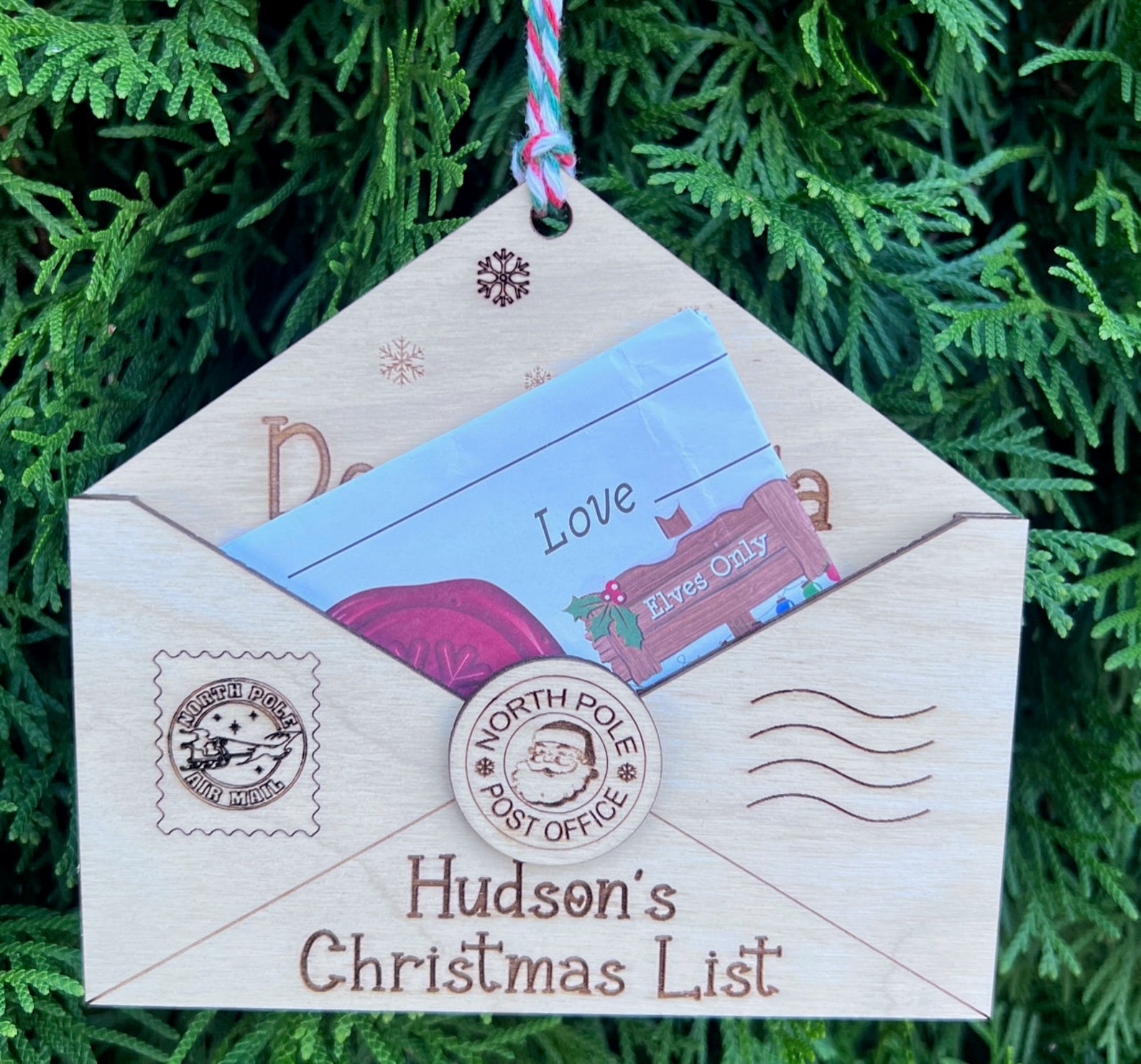 Letter to Santa Keepsake Ornament | SVG File | Laser Cut File ...