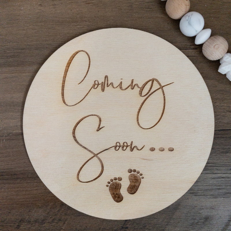 Baby Coming Soon Sign - Etsy