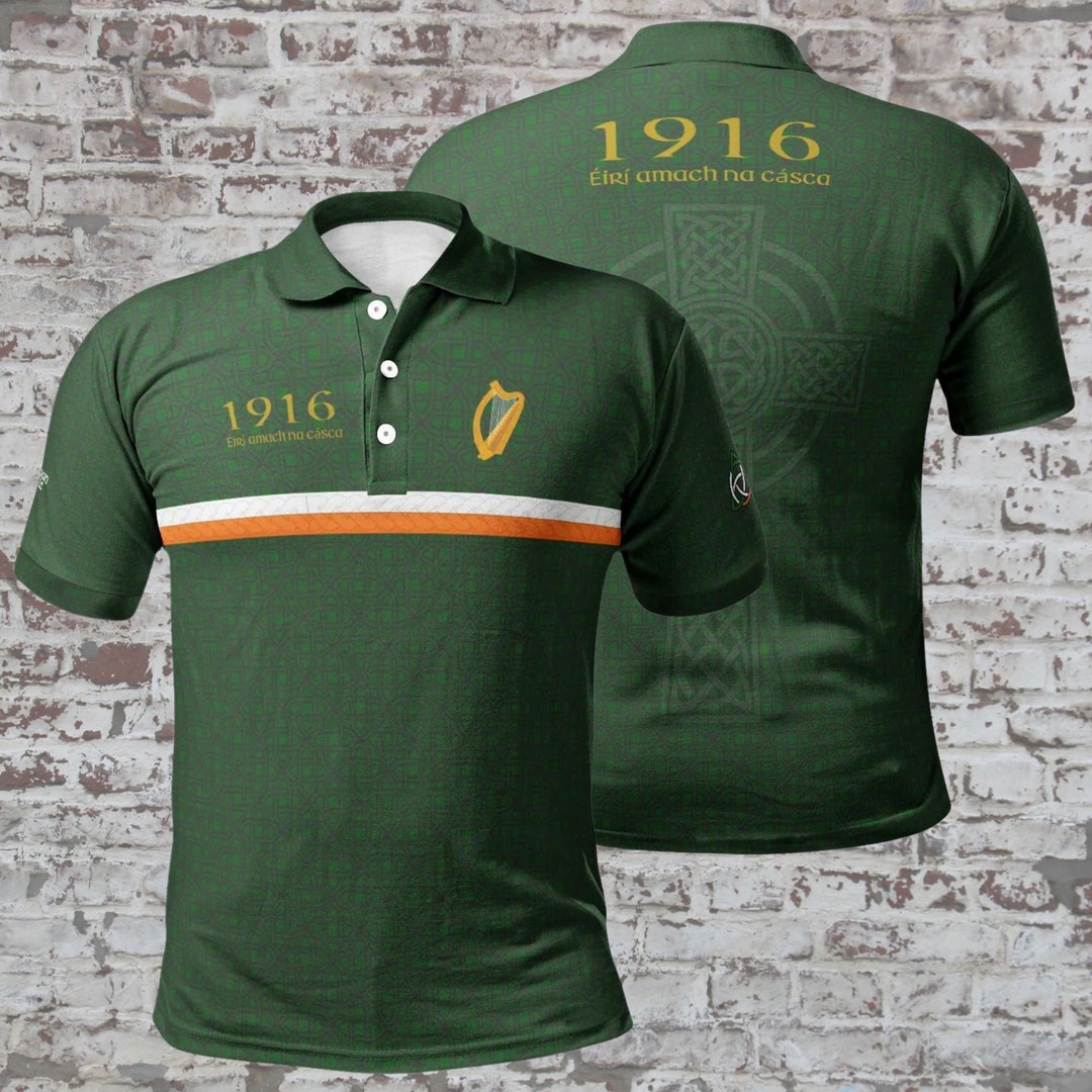1916 Easter Rising Polo Shirt, 1916 Commemorative Shirt, 1916 Easter ...
