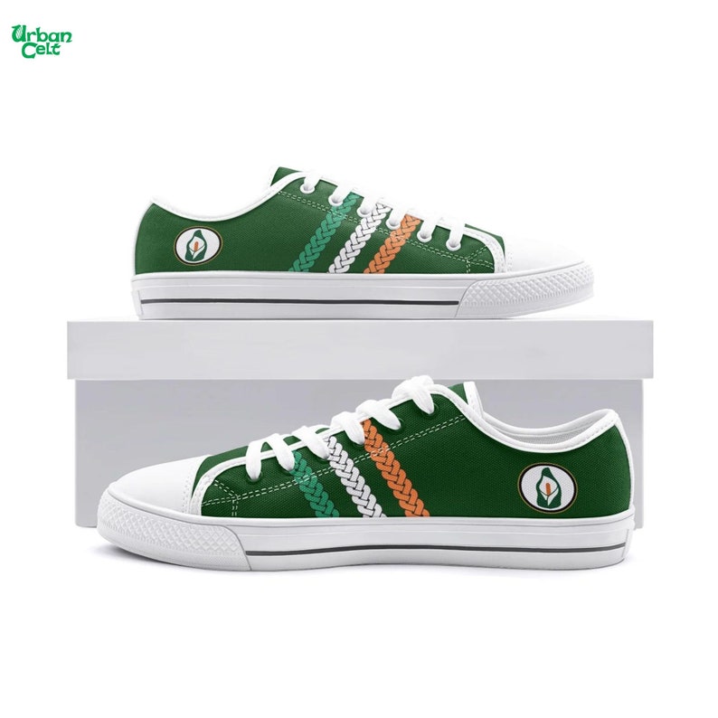 1916 Easter Rising Sneakers, Irish Pride Custom Shoes, Celtic Canvas ...