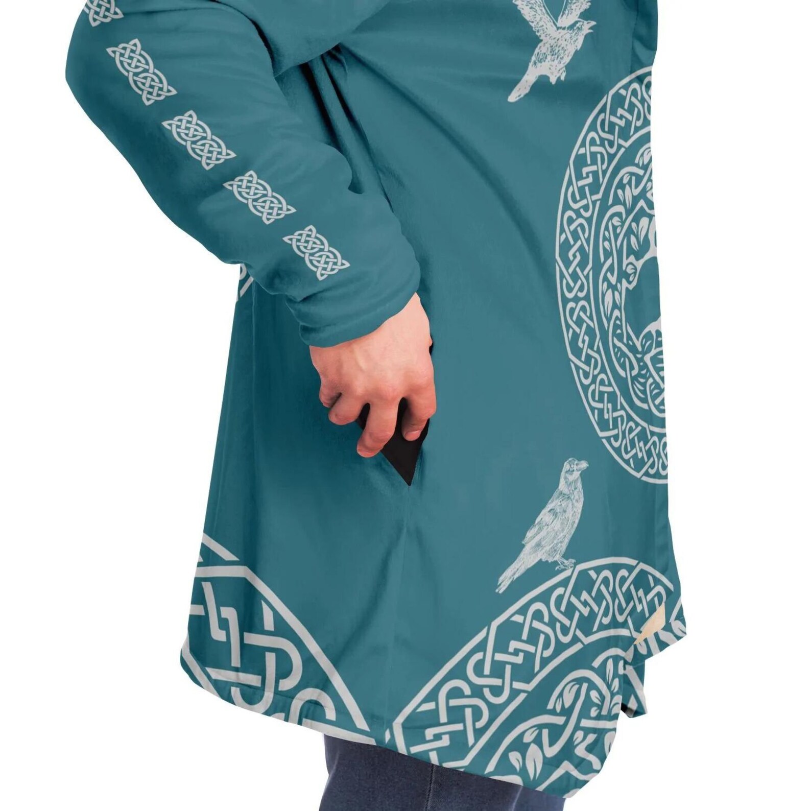 Odin's Raven Cloak, Yggdrasil Tree of Life Cape, Medieval Cloak, Norse ...