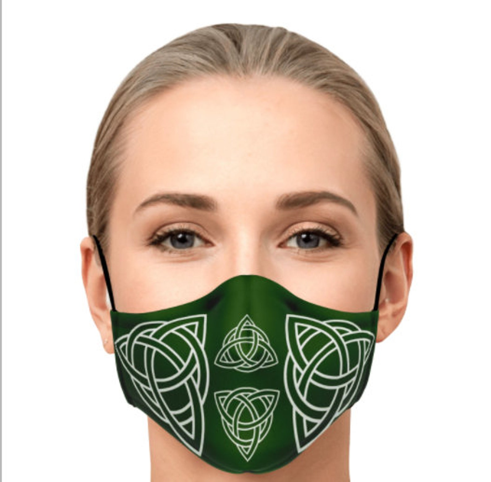 Irish Celtic Knot Face Masks Triquetra Face Masks Irish Face - Etsy