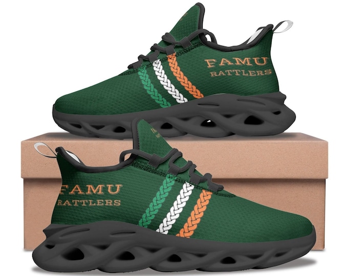 Custom FAMU RATTLERS Sneakers, Florida A&M University, Famu Rattlers ...