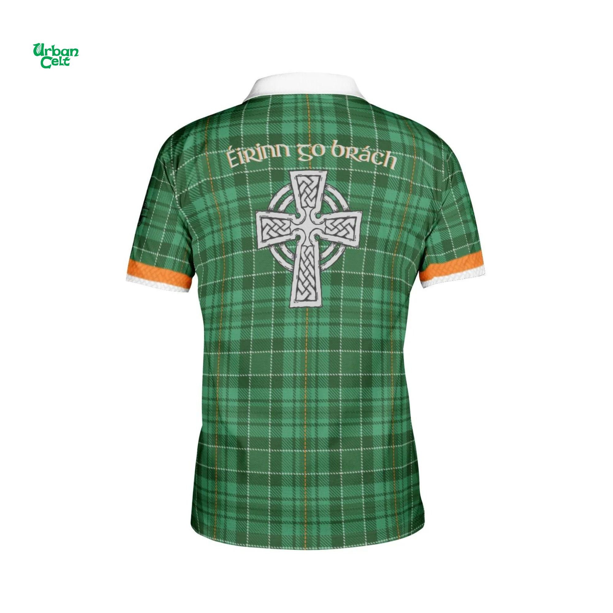 Irish Patriot, Ireland Forever, Green Tartan Ireland Polo Shirt, Irish ...