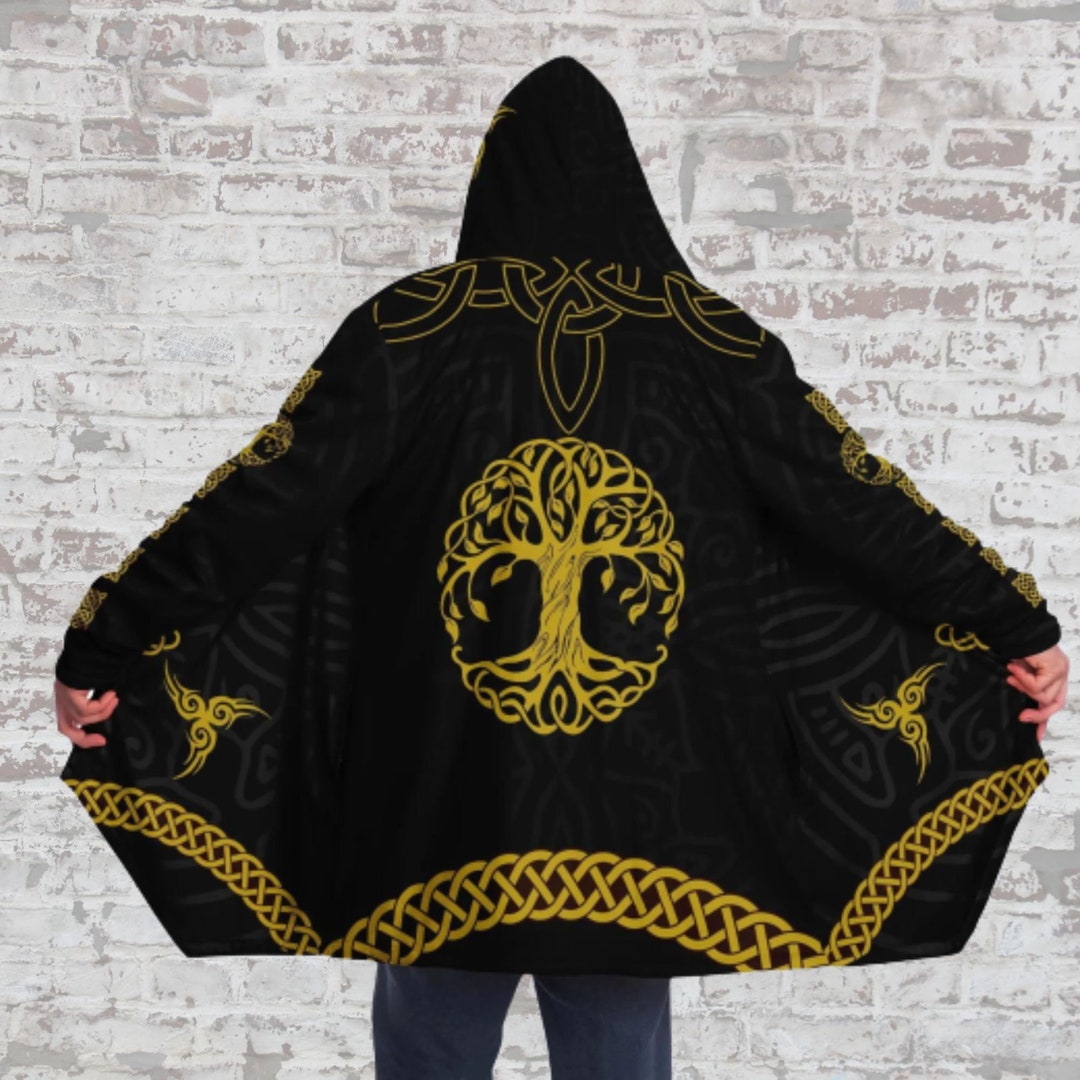Yggdrasil Tree of Life Cloak, Norse Celtic Tree of Life Cape, Wearable ...