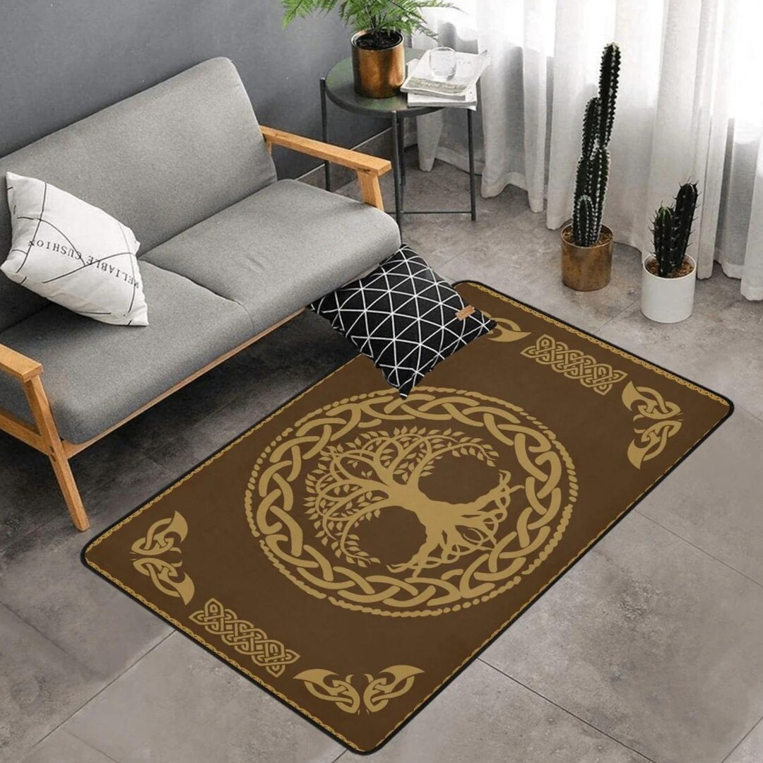 Celtic Tree of Life Rug, Celtic Symbols, Celtic Knot Style Floor Rug ...