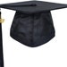 Kids Shiny Dark Green Graduation Cap W/ Tassel 2024 Date Drop Blank ...