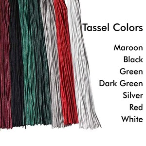 Shiny White Graduation Cap With Your Choice of Tassel Color! | Tassels ...