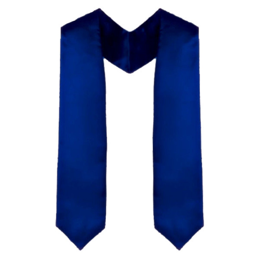 Navy Satin Graduation Stole for Adults | Grad Sash | Choir or Clergy ...