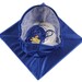 Kids Shiny Royal Blue Graduation Cap W/ Tassel 2024 Date Drop Blank ...