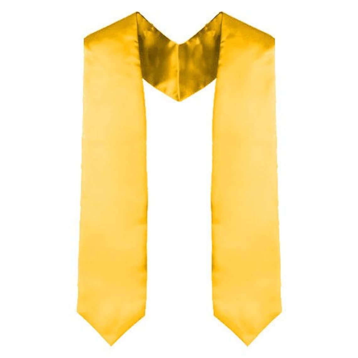 Gold Satin Graduation Stole for Adults | Grad Sash | Choir or Clergy ...