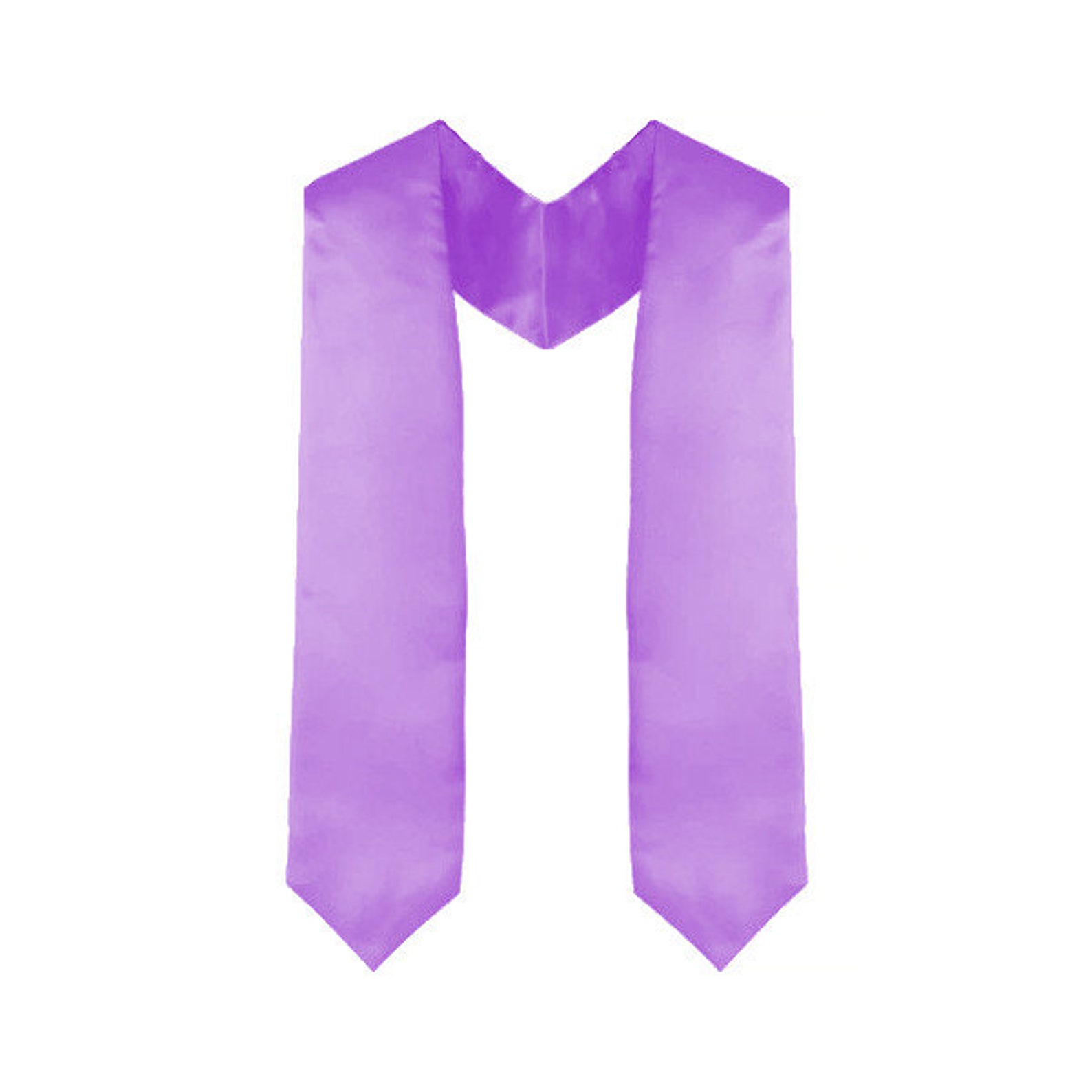 Lavender Satin Graduation Stole for Adults Grad Sash Choir or Clergy ...