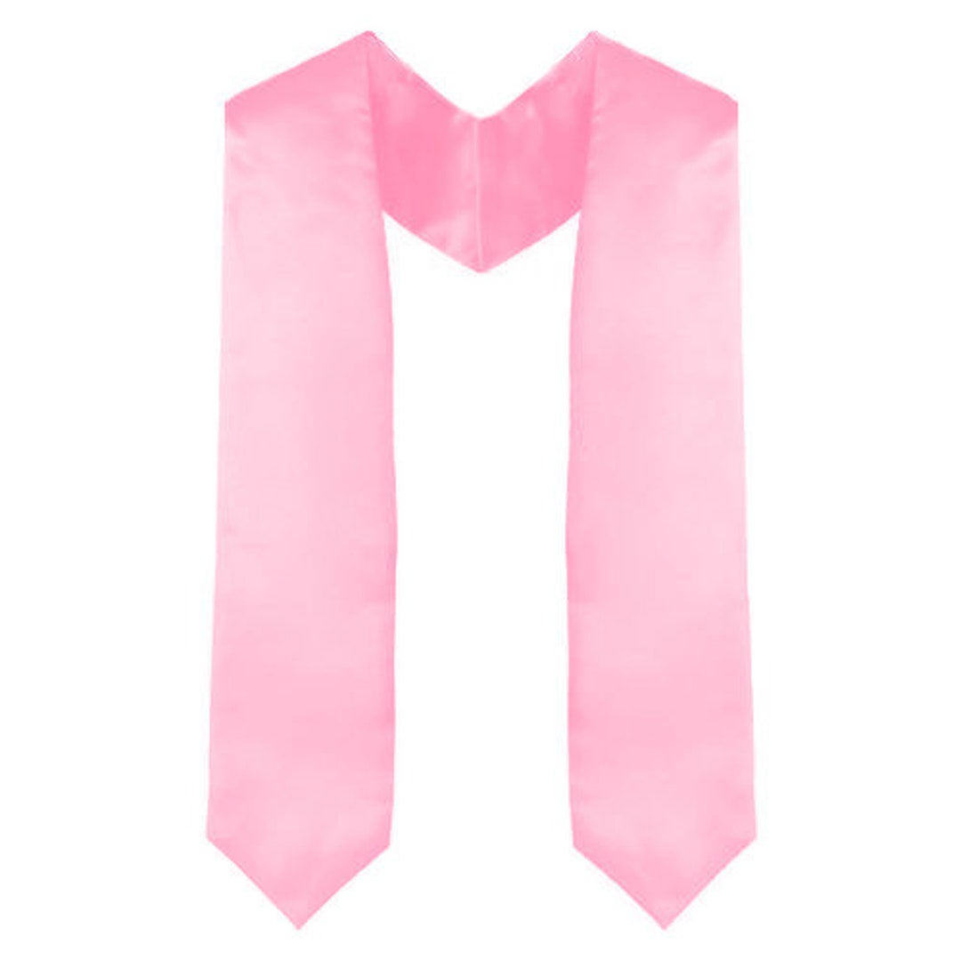 Pink Satin Graduation Stole for Adults | Grad Sash | Choir or Clergy ...