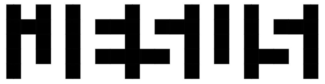 Negative Space 3x5 Pixel Alphabet SVG for Making Optical Illusion ...