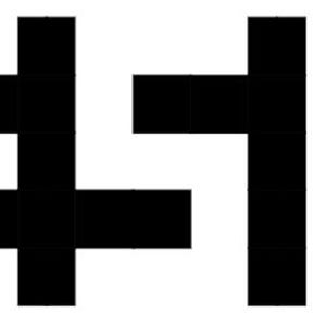 Negative Space 3x5 Pixel Alphabet SVG for Making Optical Illusion ...