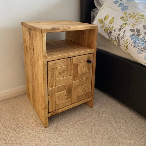 Rustic Bedside Table - Etsy UK