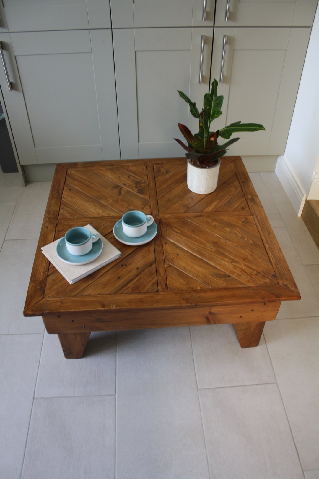 Handmade Square Coffee Table - Etsy UK