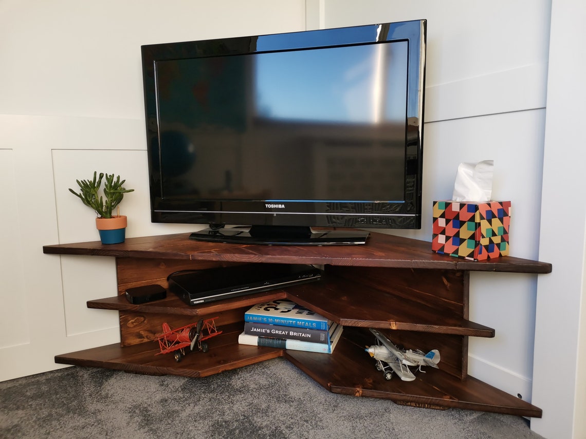 Corner TV Stand/unit/table - Etsy