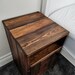 Rustic Bedside Table - Etsy UK