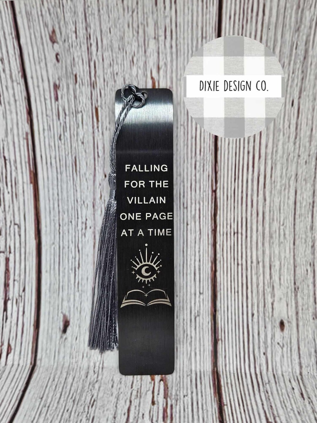 Falling for the Villain Bookmark, Bookmark, One Page at A Time, Metal ...