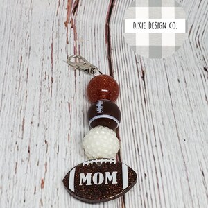 Football Mom Keychain, Football, Football Mom, Sports, Sports Mom ...
