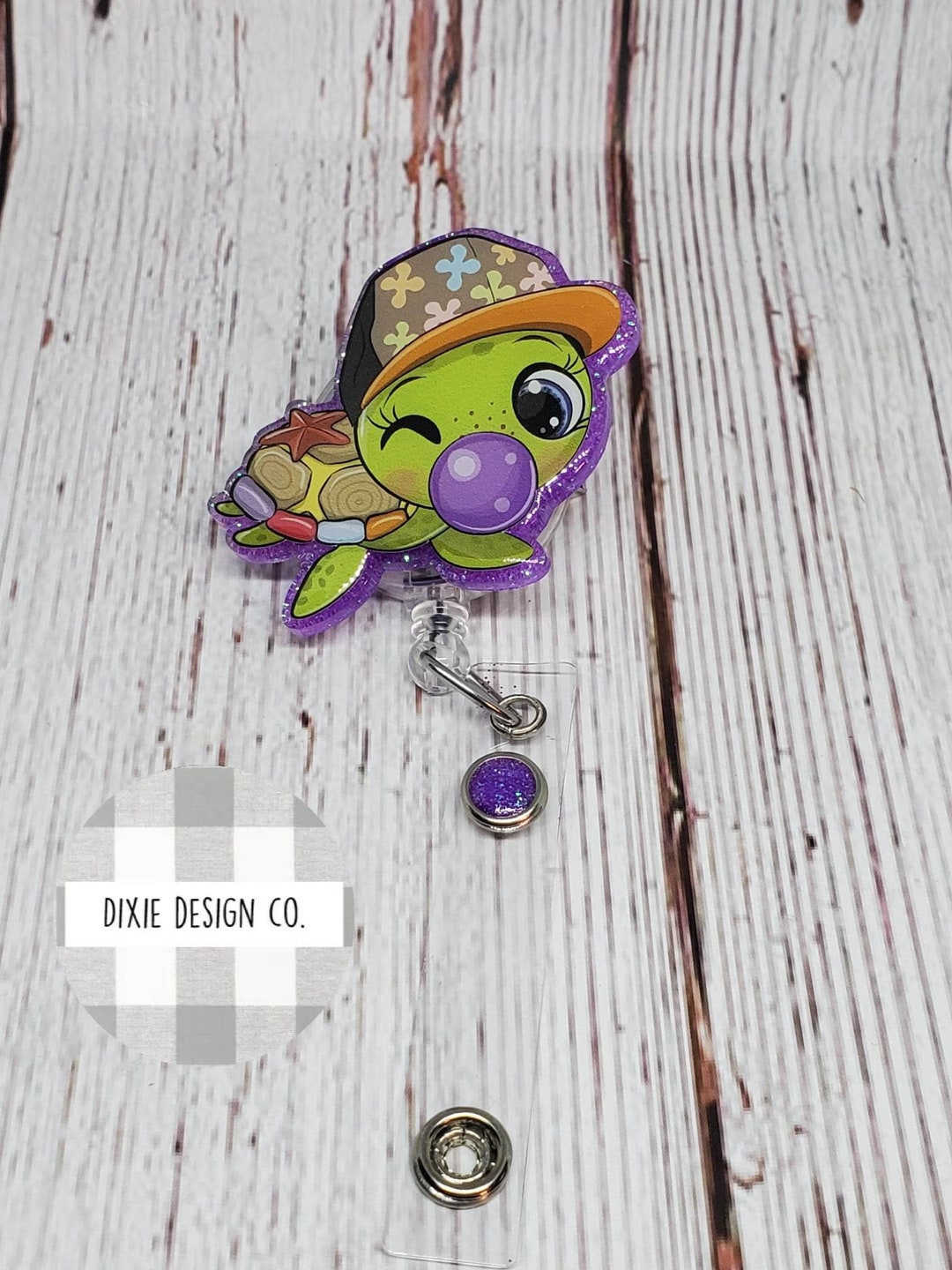 Turtle Badge Reel, Turtle, Baby Turtle, Medical Badge Reel, Id Holder ...